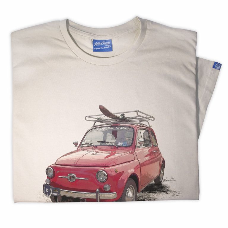 RetroClassic 1965 Fiat 500 Classic Car Retro T-Shirt